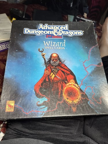 Advanced Dungeons Dragons Wizard Spell Cards Box Set 2nd Edition AD&D ...