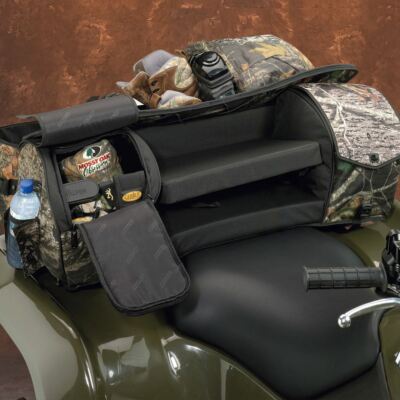Universal ATV Rear Rack Seat Soft Storage Cargo Bag Mossy Oak Moose ...