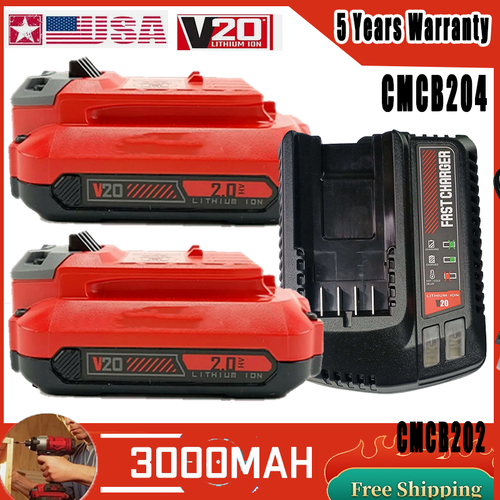 20Volt Battery Charger For Craftsman V20 20VMAX Lithium Battery CMCB204 ...