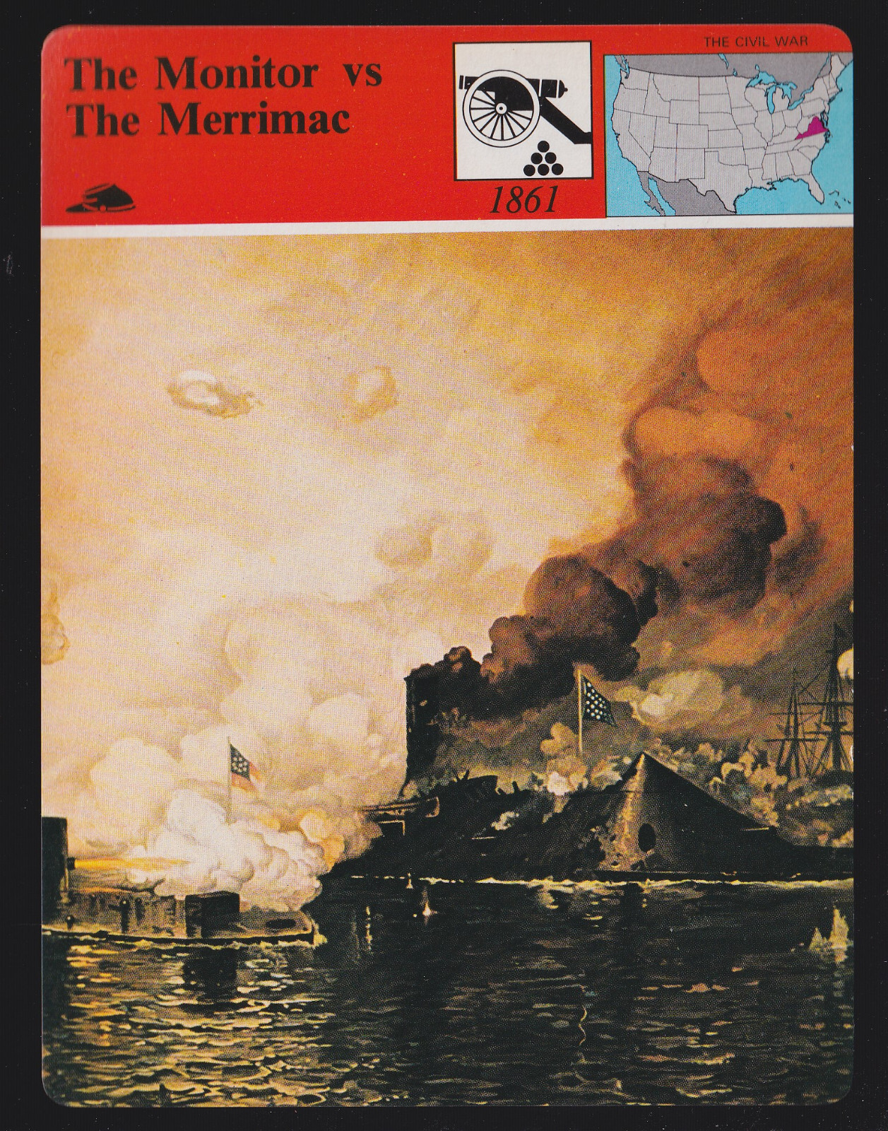THE MONITOR vs THE MERRIMAC 1861 Civil War Ship Ironclad STORY OF ...