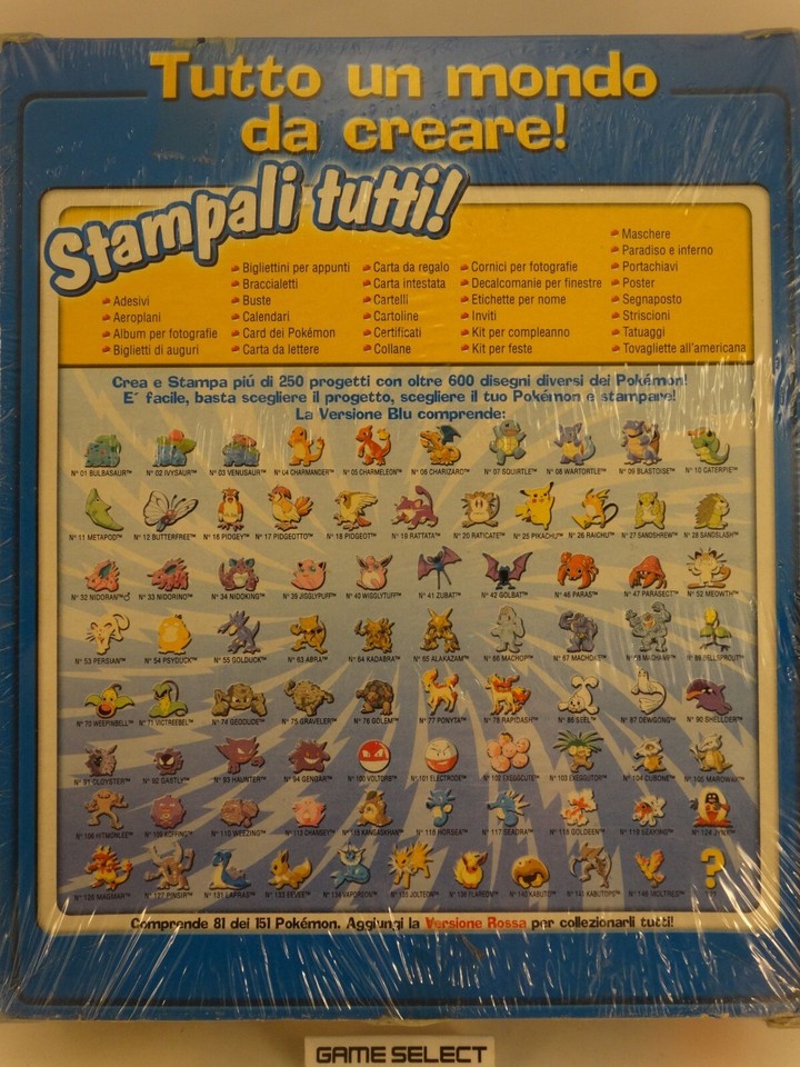 Pokémon Stampali All Create And Print Version Blue PC Computer ...