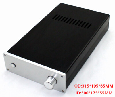 New Full Aluminum Audio Amplifier Enclosure Mini AMP Case Preamp Box ...