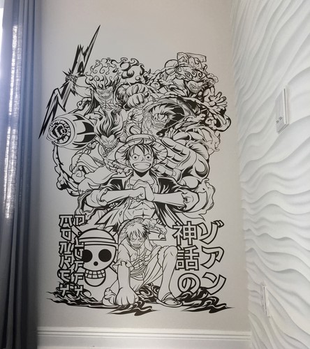 One Piece Wall Decal Sticker. Monkey D. Luffy Manga Cartoon Anime ...