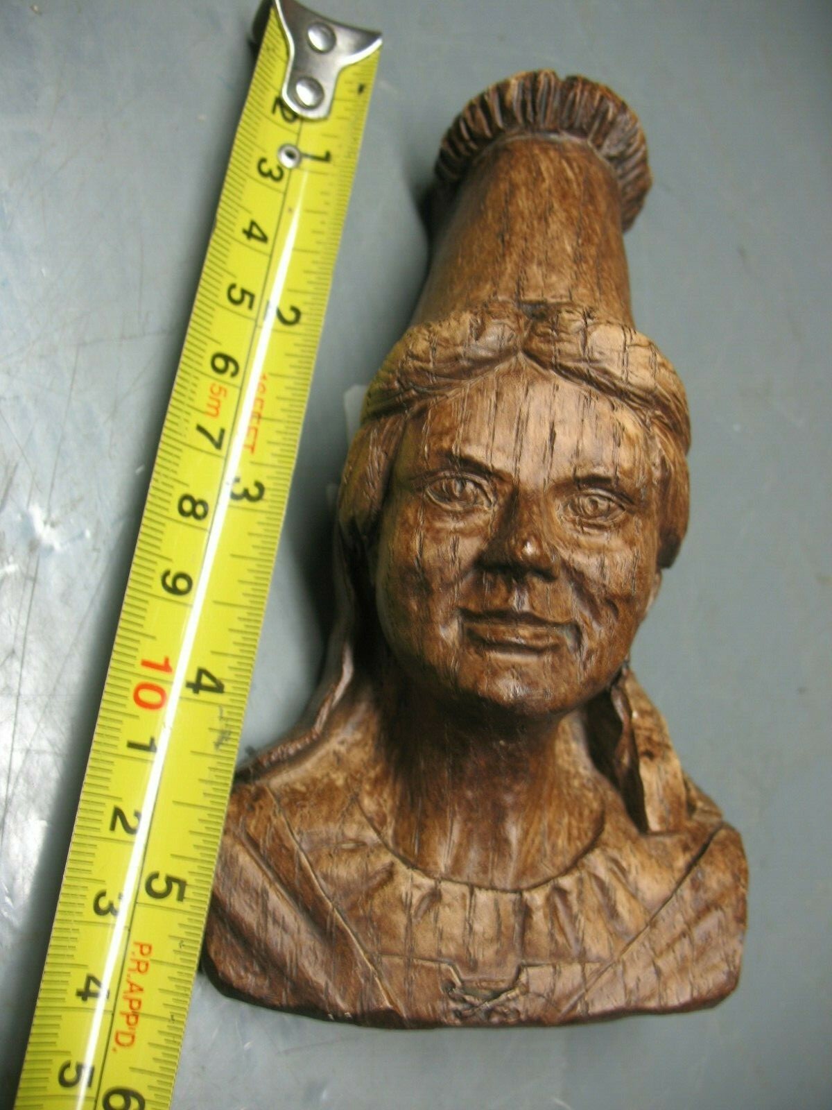 SIC HANDGEMALT DECORE MAIN HAND PAINTED ETHNIC FOLK ART WOMAN FIGURE ...