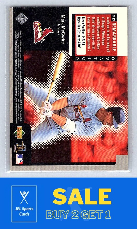 1999 Upper Deck Ovation #M13 Mark McGwire HR 61 | eBay