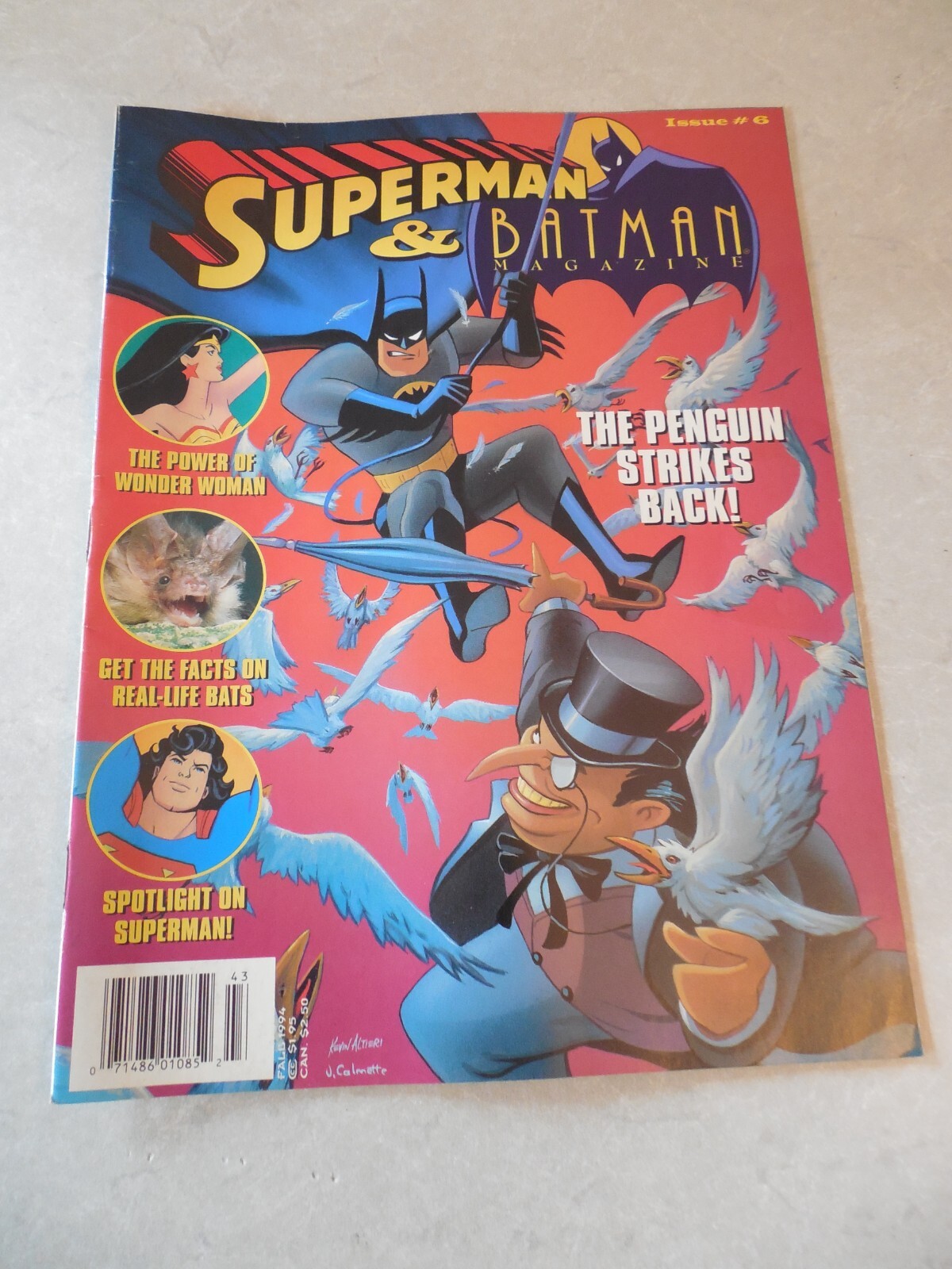 SUPERMAN & BATMAN MAGAZINE #6, 1994, THE PENGUIN STRIKES BACK, WONDER ...