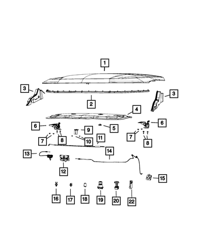 Genuine Mopar Hood Catch Secondary Release 68257542AA | eBay