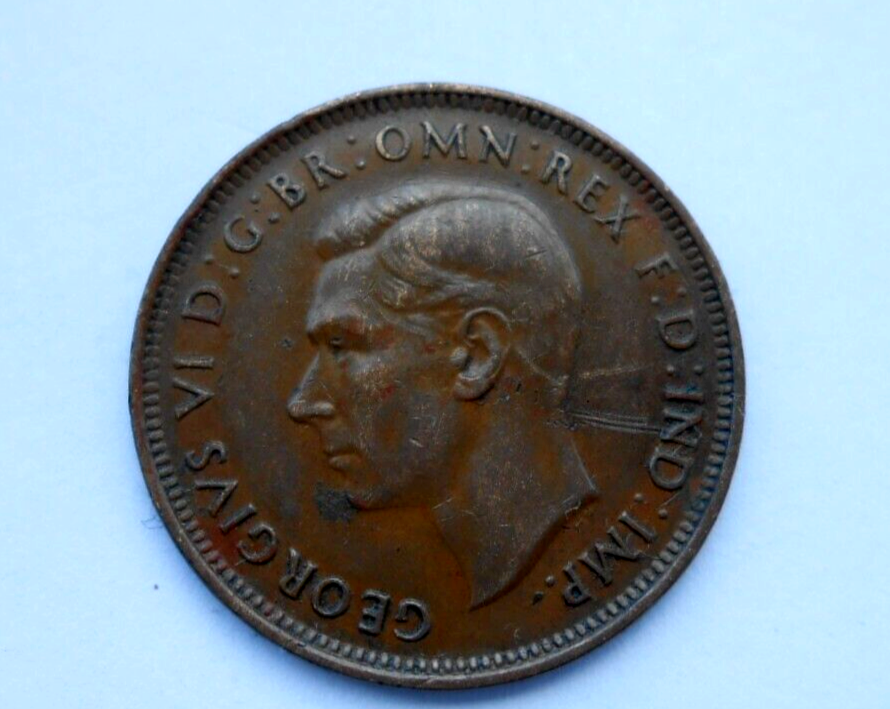 1938 AUSTRALIAN George V1- HALF-PENNY. OLD TIMER, GREAT COIN. Old ...