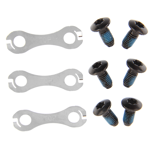 Shimano 6-Bolt Rotor Fixing Bolts & Lock Washer T25 Torx M5x10mm ...