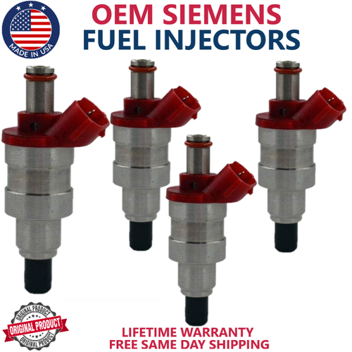 OEM 4pc SIEMENS Fuel Injectors For 1990-94 Mazda MPV, B2600 2.6L I4 # ...