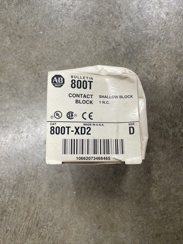 ALLEN-BRADLEY 800T-XD2 SER.D NSNB - CONTACTOR | eBay