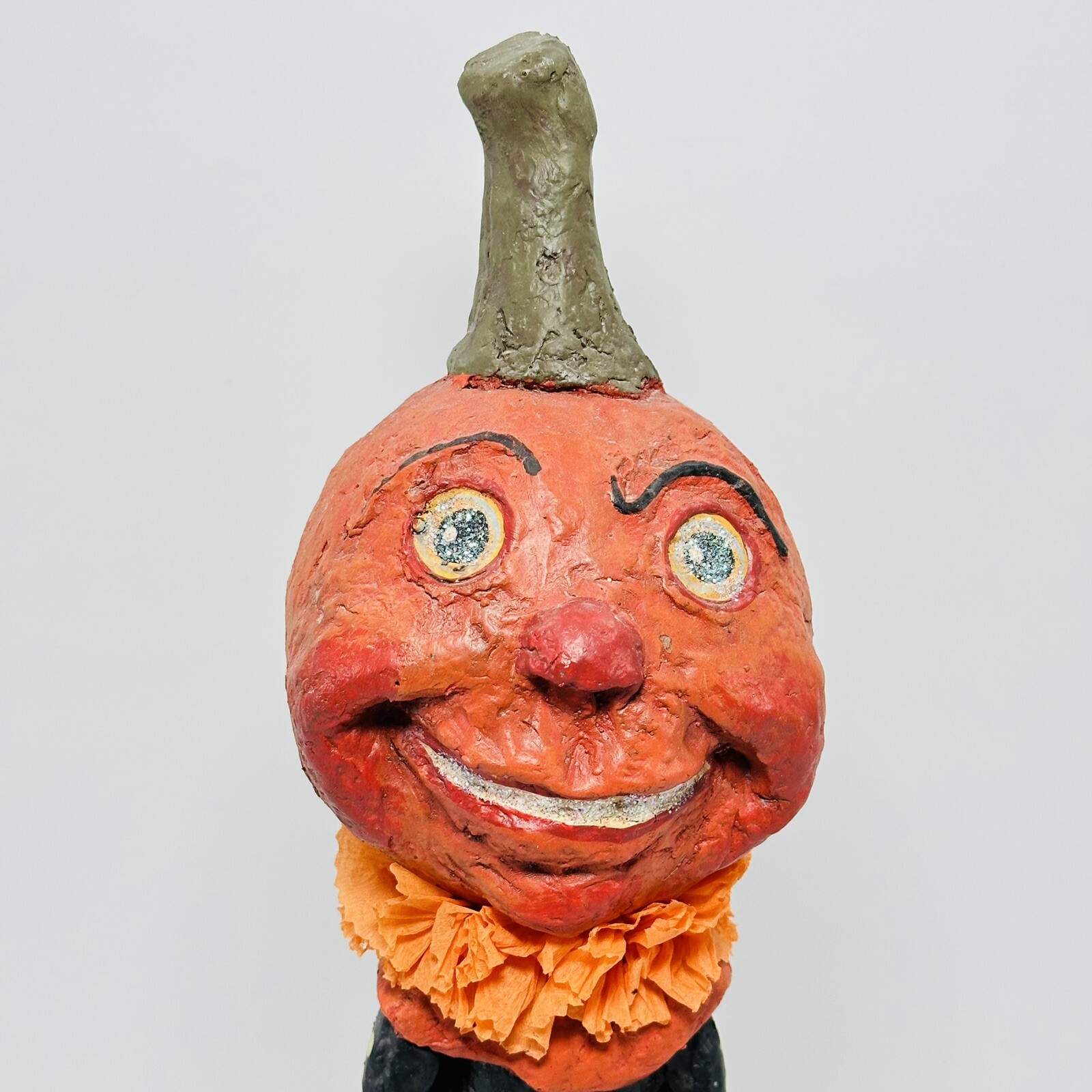 Debra Schoch Halloween Pumpkin Clown 19” Protruding Nose RARE Bethany ...