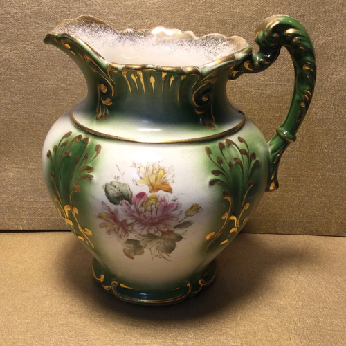 Rare Antique Haynes Pottery Green Pitcher Nouvelle Style Baltimore ...
