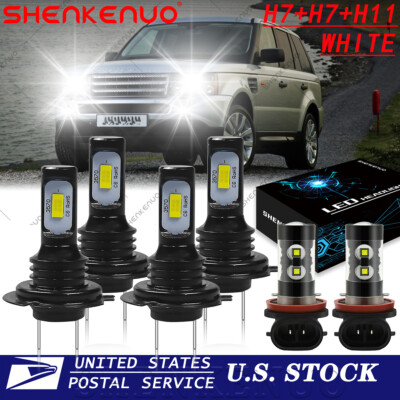 For Land Rover Range Rover Sport 2006-2009 LED Headlights & Fog Light ...