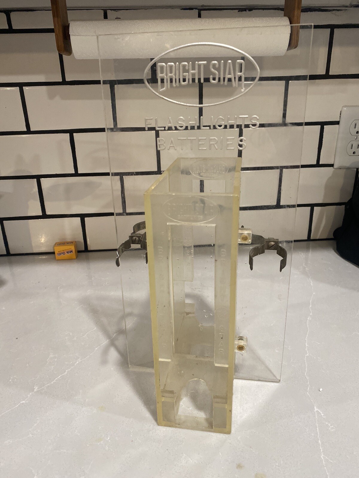 vintage bright star flashlight battery countertop display rare | eBay