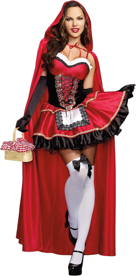 Women'S Red Riding Hood Costume, Adult Halloween Fashion | eBay