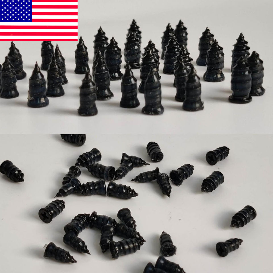 60 Pcs Tire Repair Rubber Nail Screw Tire Plugs Quick Puncture for Car ...