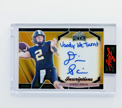2024 Leaf Metal Inscriptions Diego Pavia “Vandy We Turnt” Auto /1000 ...