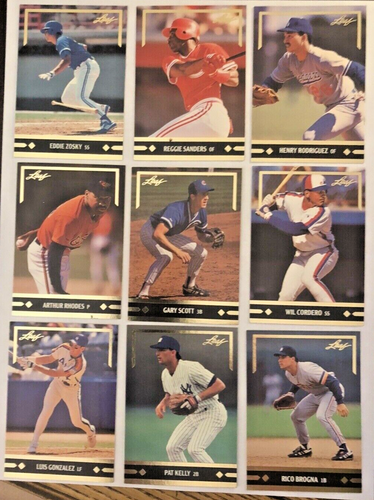 1991 & 1992 Leaf Baseball Gold Leaf Rookies Singles - Buy 1 Get 1 extra ...
