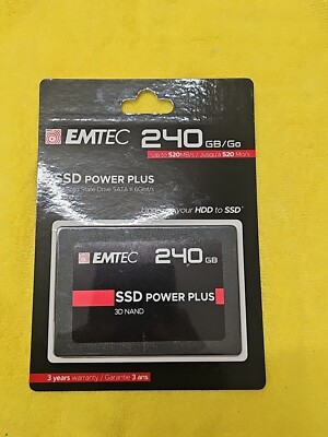 ️ Emtec 240GB Internal SSD Power Plus 3D NAND 2.5” SATA III 🆕️FAST ...