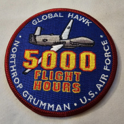 US Air Force Northrop Grumman Global Hawk 5,000 Flight Hours Patch ...