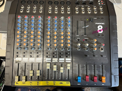 PHONIC 8 IMPACT MIXING CONSOLE WORKING | eBay UK