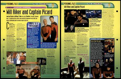 Will Riker & Captain Picard - Starfleet Personnel - Star Trek Fact File ...