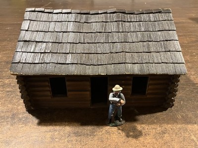 1/32nd scale lightweight foam painted log cabin | eBay