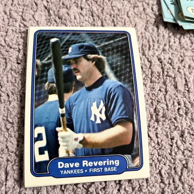 1982 Fleer #51 Dave Revering New York Yankees | eBay