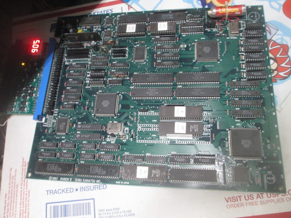1993 Seibu RAIDEN II Arcade PCB Board Jamma Arcade Game Board ORIGINAL ...