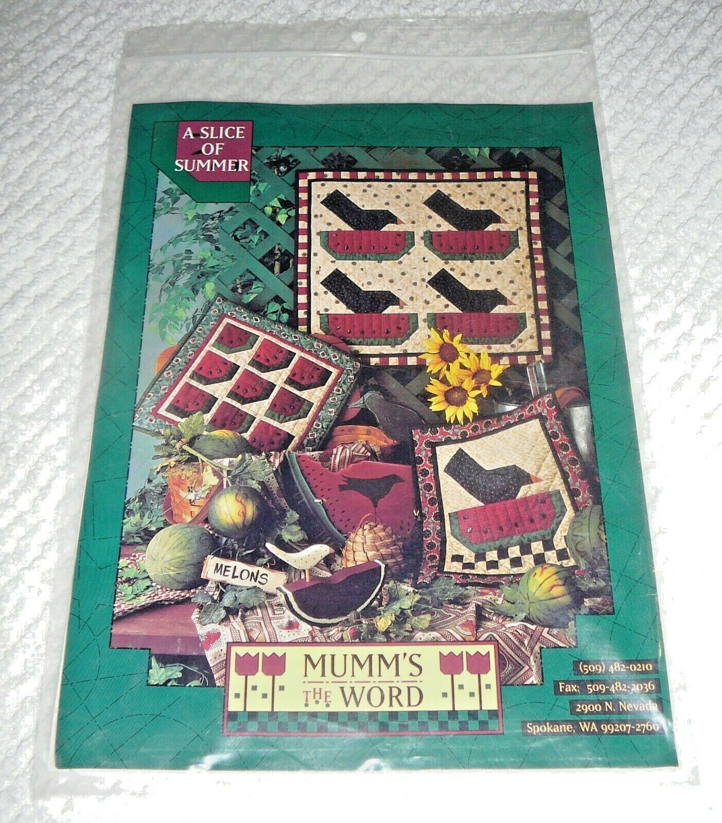 MUMM'S THE WORD~Debbie MUMM~A SLICE OF SUMMER~Quilt & Wall Hanging ...