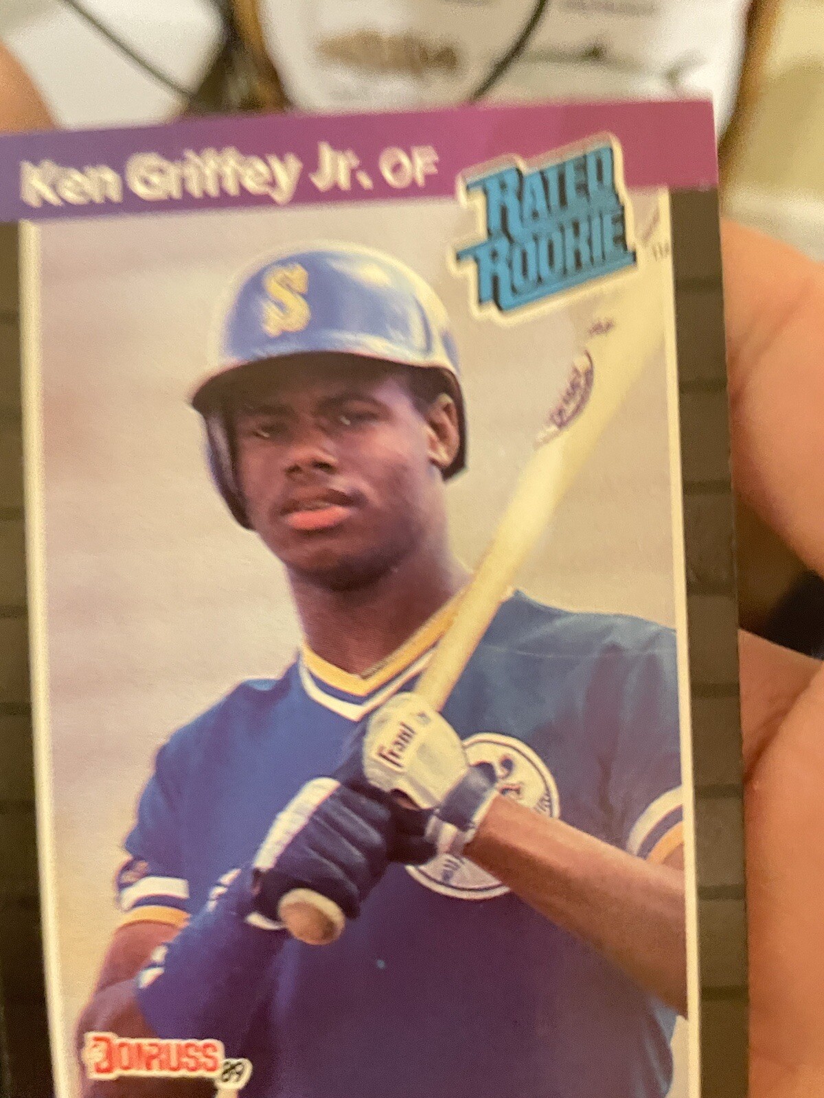 1988 DONRUSS KEN GRIFFEY JR. RATED ROOKIE ERROR ROOKIE RC BASEBALL CARD ...