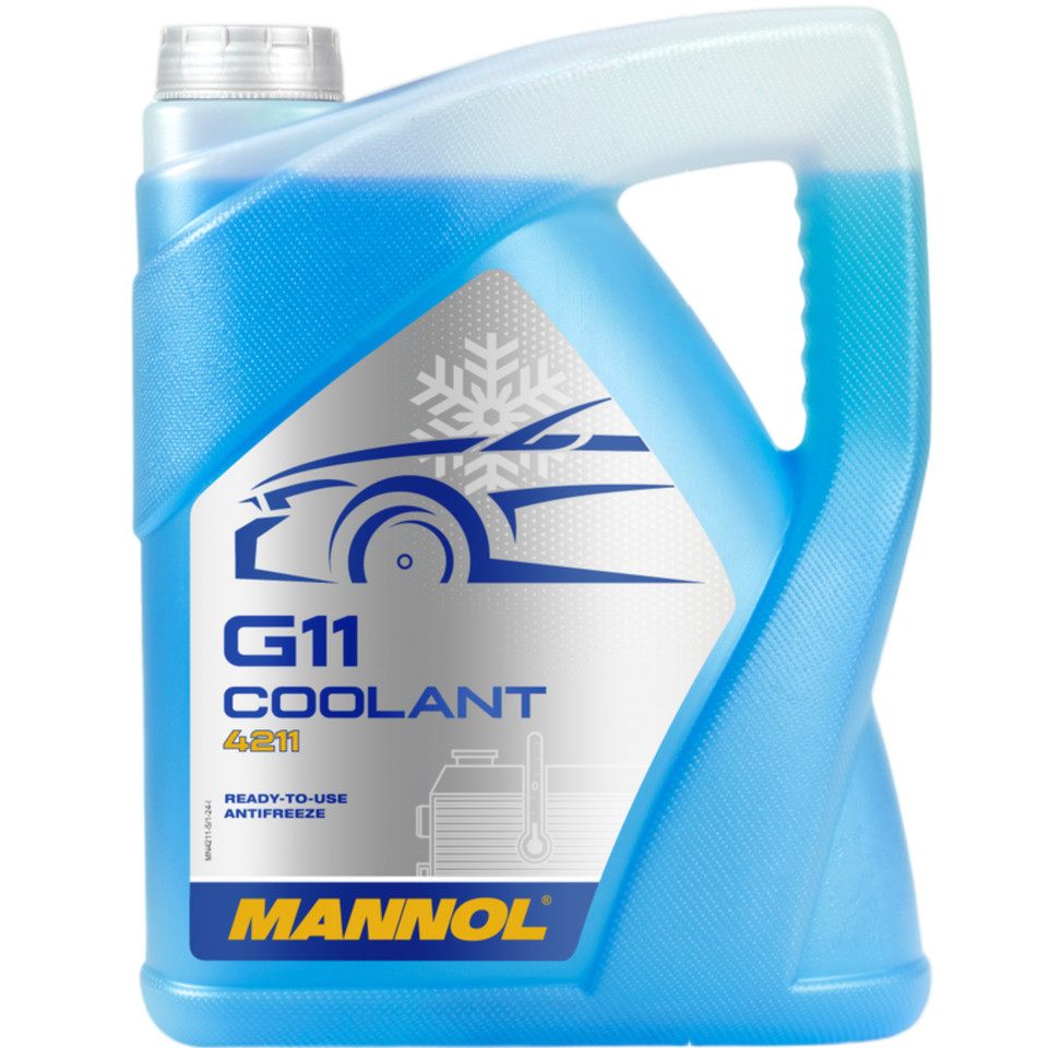 2 x MANNOL G11 Blue Antifreeze Coolant Ready To Use (-30 C) 5 Litre ...