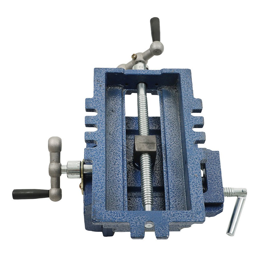4" Drill Press 2 Way X-Y Compound Vise Cross Slide Mill Milling Blue ...