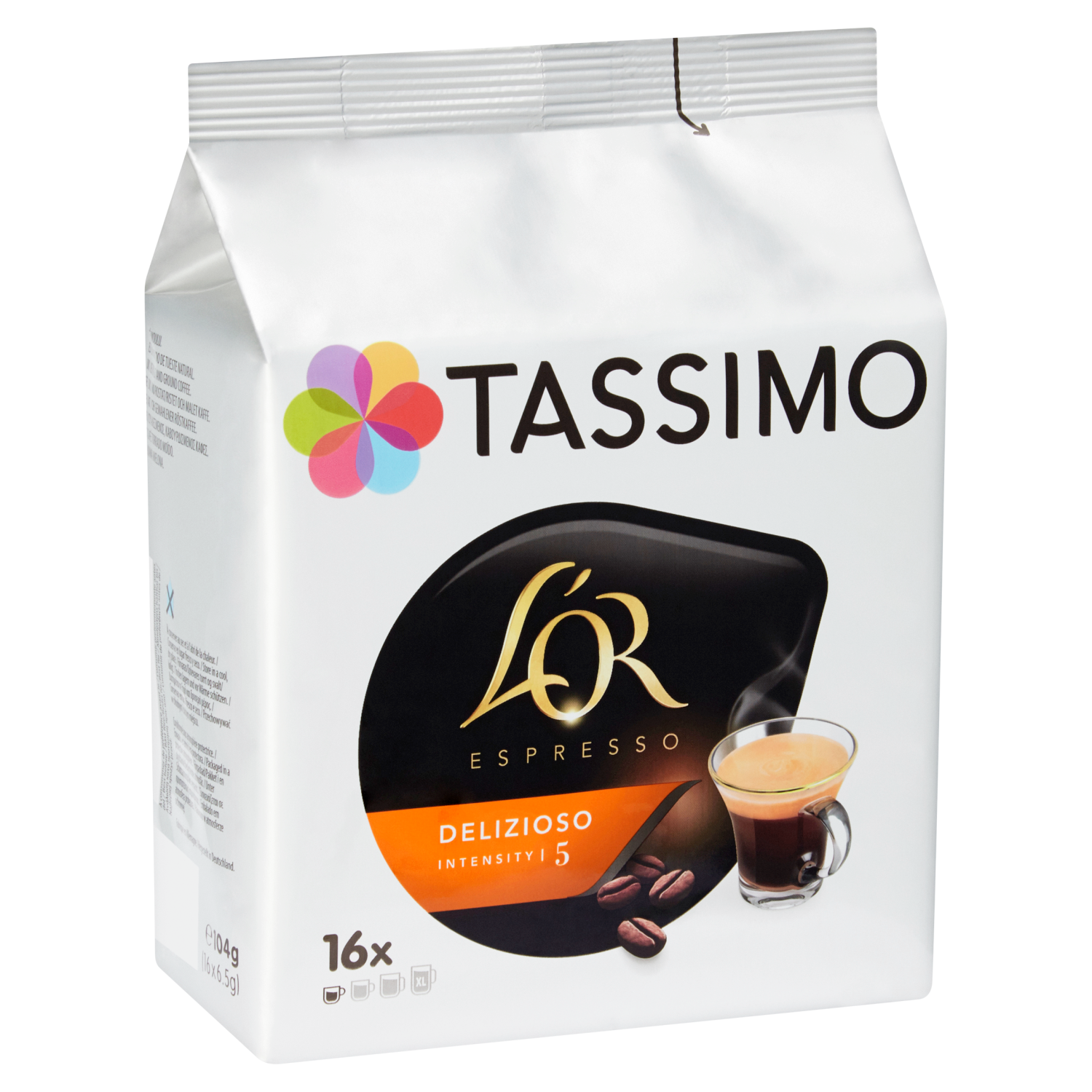 Tassimo Coffee Pods L'OR Espresso Delizioso 5 Packs (Total 80 Drinks ...