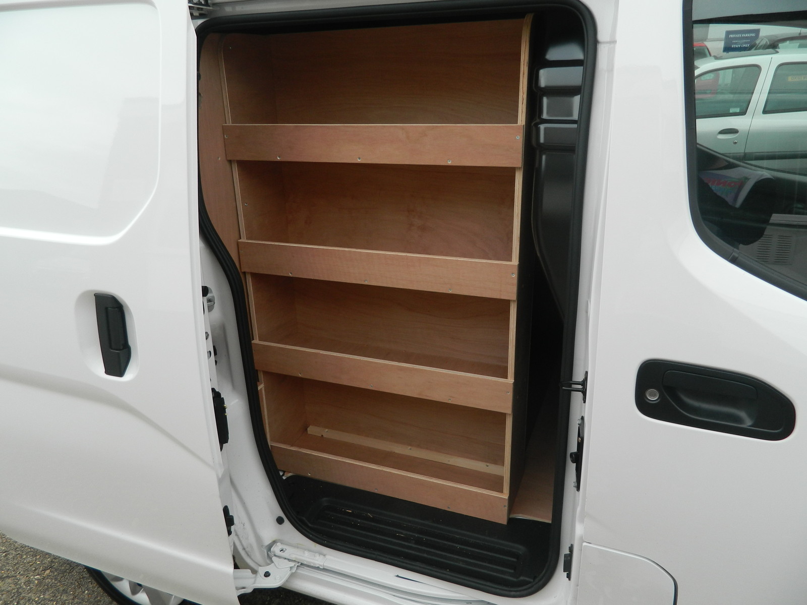 Nissan NV200 Side Load Door Plywood Rack, Van Racks & Storage, PR165 ...