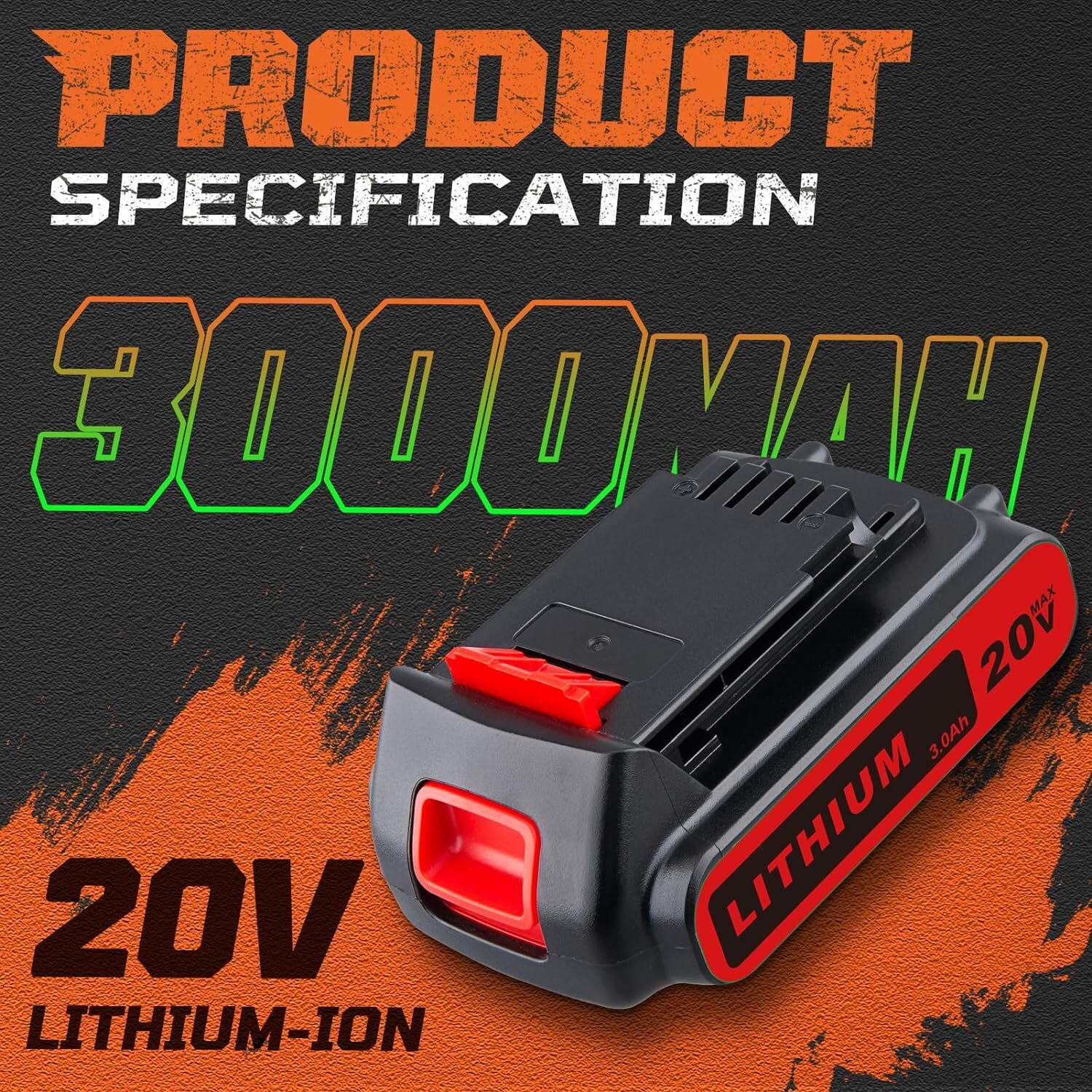 Replacement Battery for Black and Decker Battery LBXR20 Max Lithium ion ...
