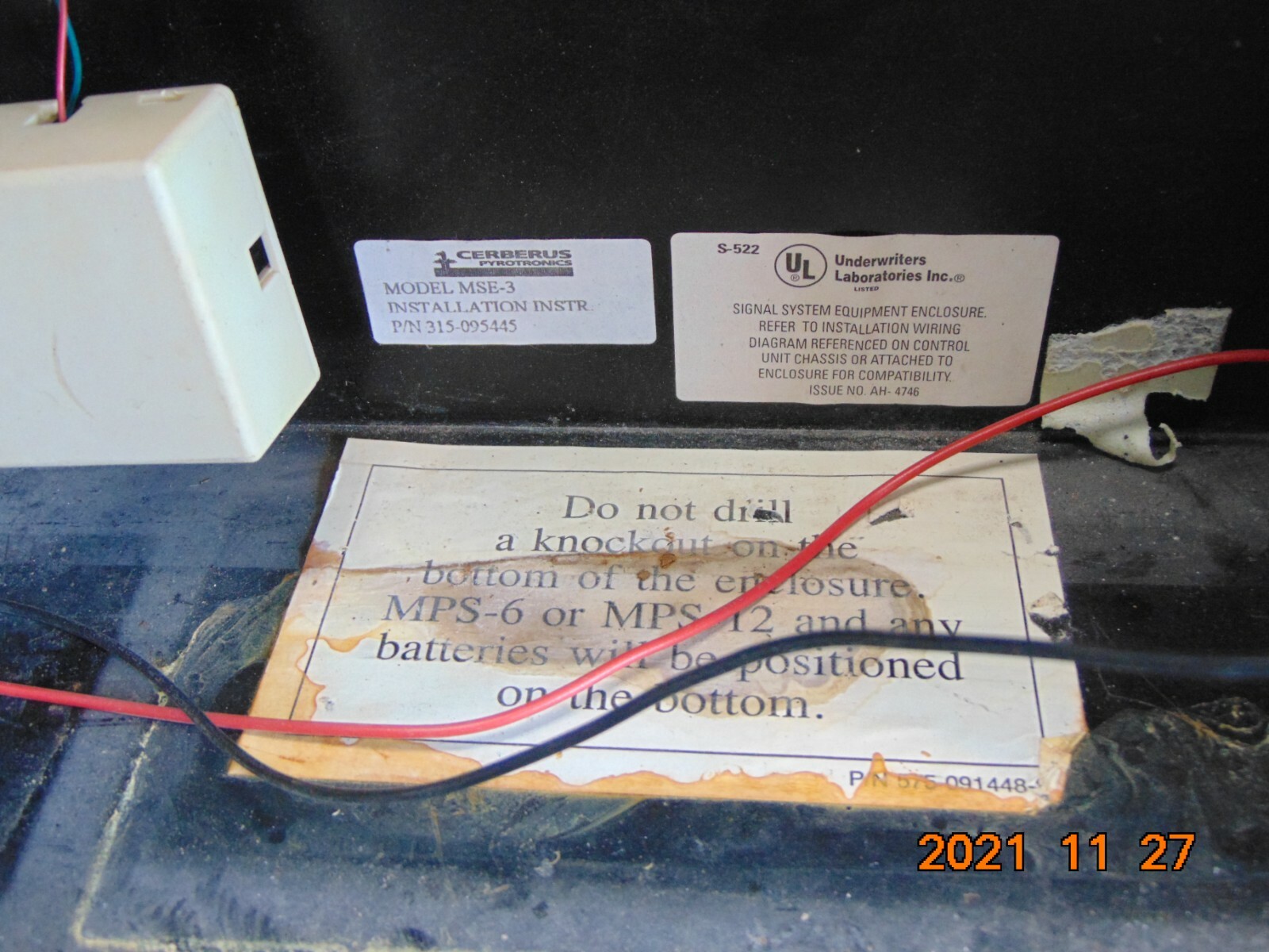 CERBERUS PYROTRONICS MXL-IQ FIRE ALARM CONTROL PANEL MKB-4 5128 MPS-12 ...