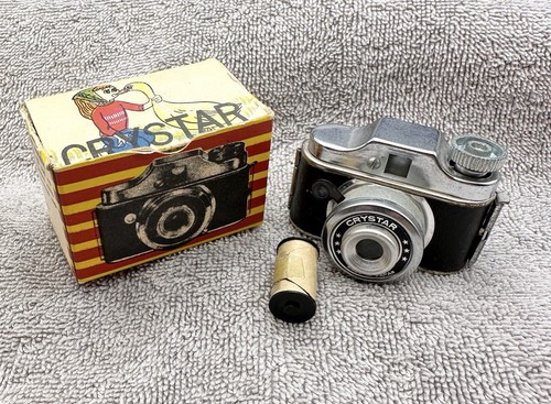 Vintage Crystar Mini Spy Camera WITH BOX & FILM Made In Japan - Great ...