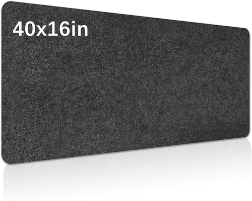 40''X16'' Large Felt Desk Mat,With Non-Slip Anti-Fray Office Felt Desk ...