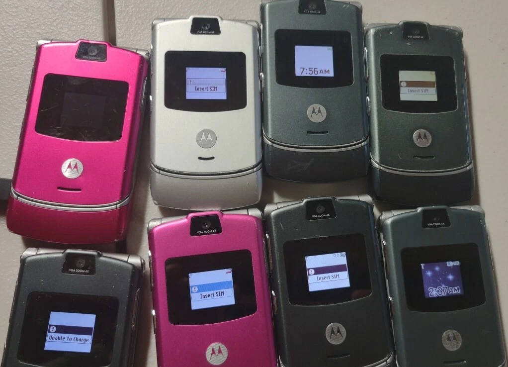 Motorola Razr Flip Phone Pink