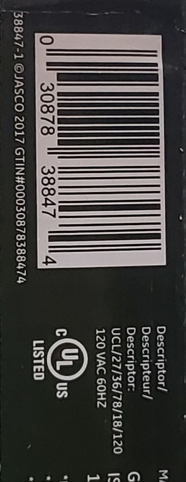 GENUINE GE Jasco 38847 Premium 36" LED Slim Light Fixture Under Cabinet ...