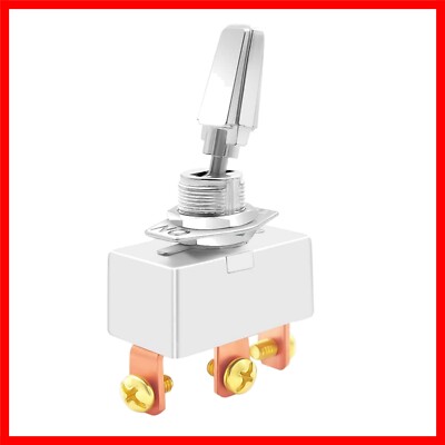 Durable 3-Way Automotive Toggle Switch - Max 50A and 100,000 Cycles ...