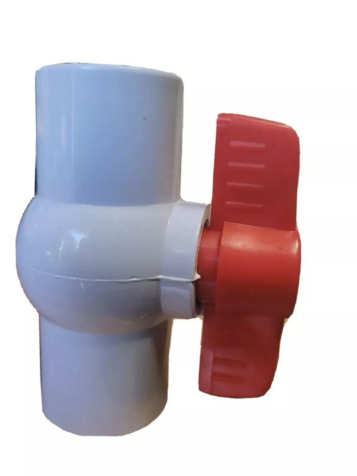 3/4'' Inline PVC Ball Valve, Compact T-Handle Water Shut-Off Valves ...