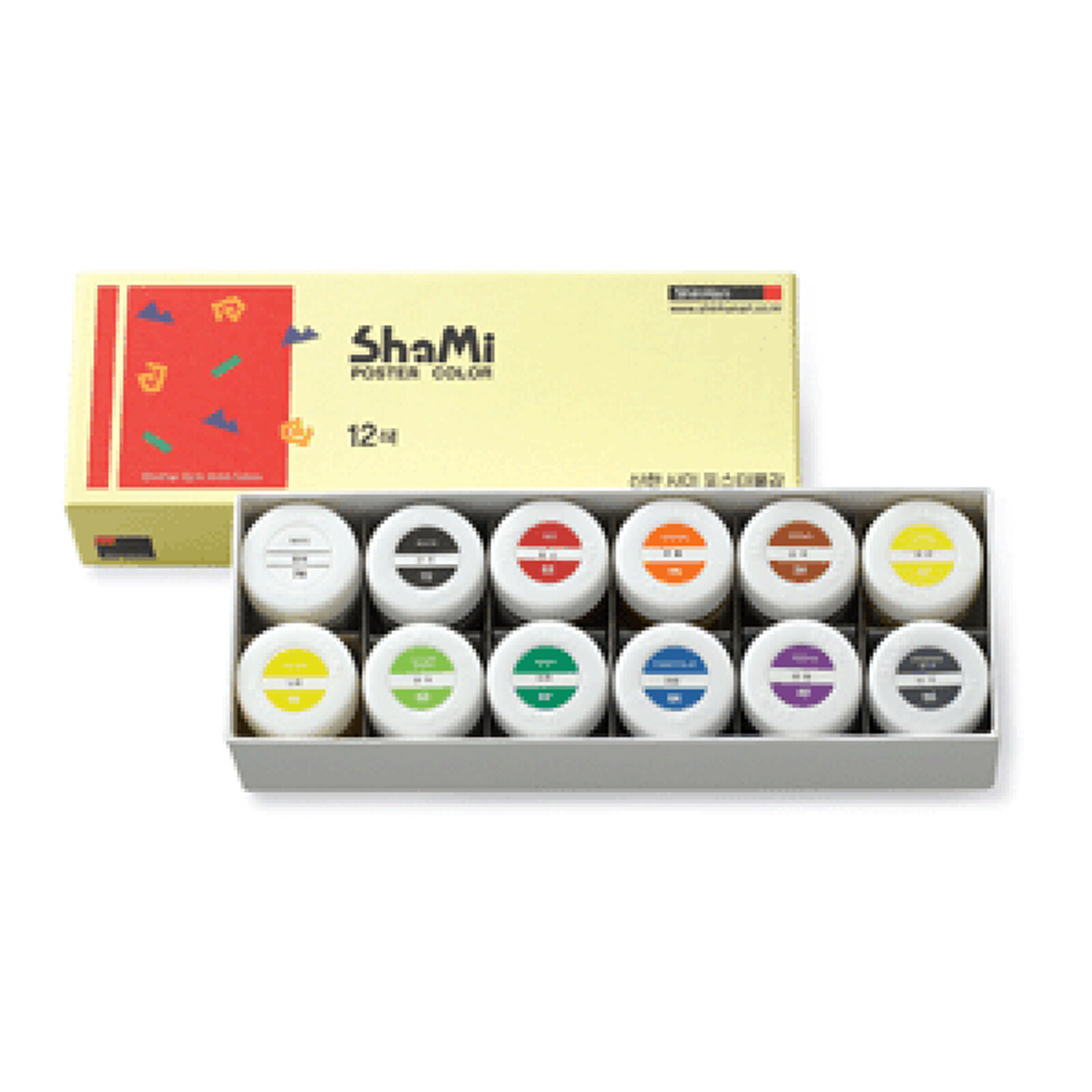 SHINHAN art Shami Poster Color Paint 20ml Jar 12 Color Set | eBay
