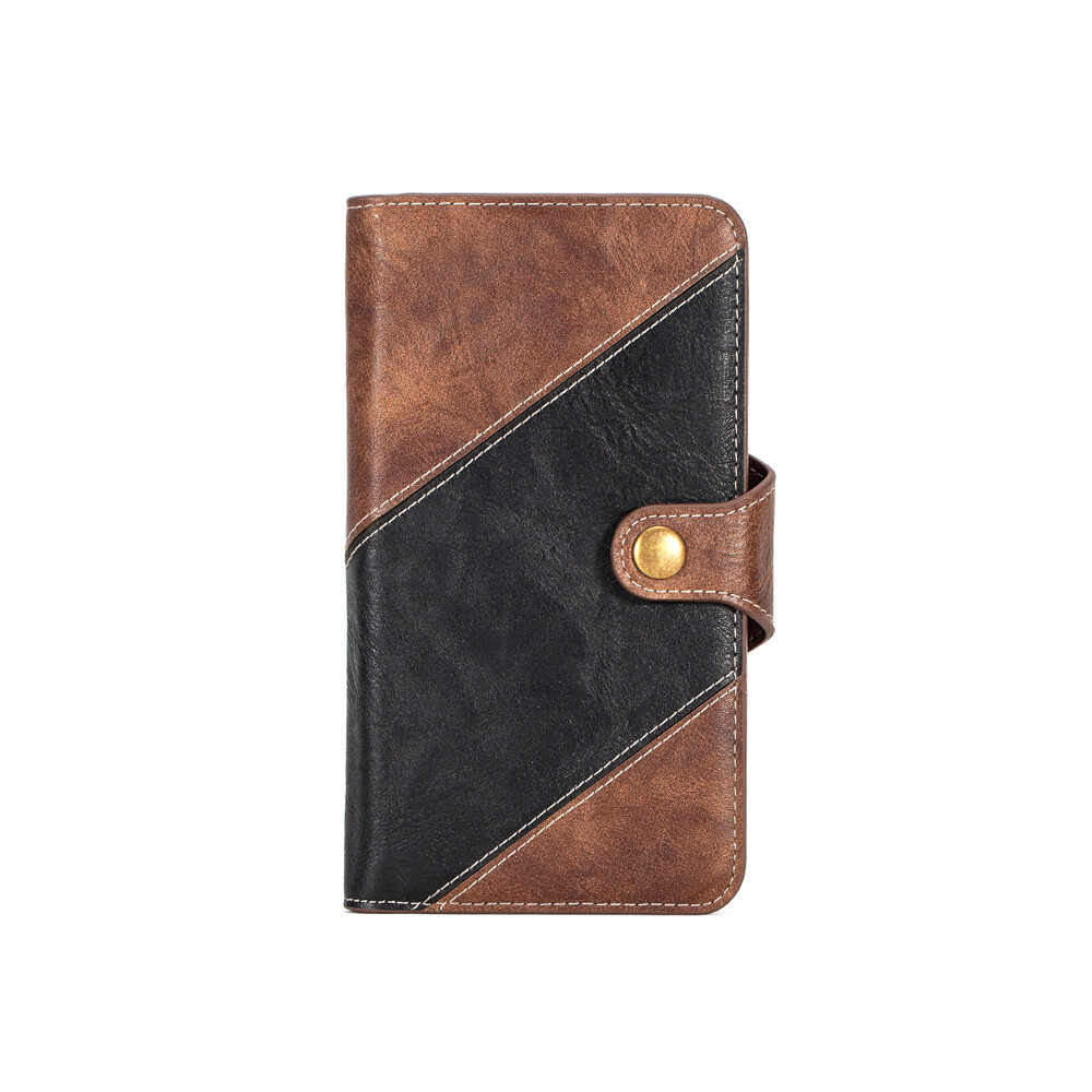 Handy Schutz Hülle für ZTE Blade A51 Lite Handy-Cover Braun Booklet ...