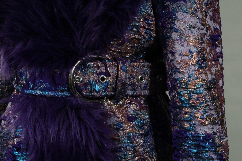 1920s Style Coat with Fur Trim Cocoon Coat Drag Queen Erte Fashion ...