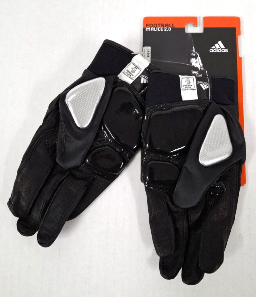 Adidas Malice 2 Football Gloves- Black/Silver "Reg Price 34.99" | eBay