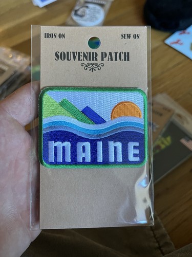 Maine Patch Sew On Or Iron On Colorful State Patch For Anyone | eBay