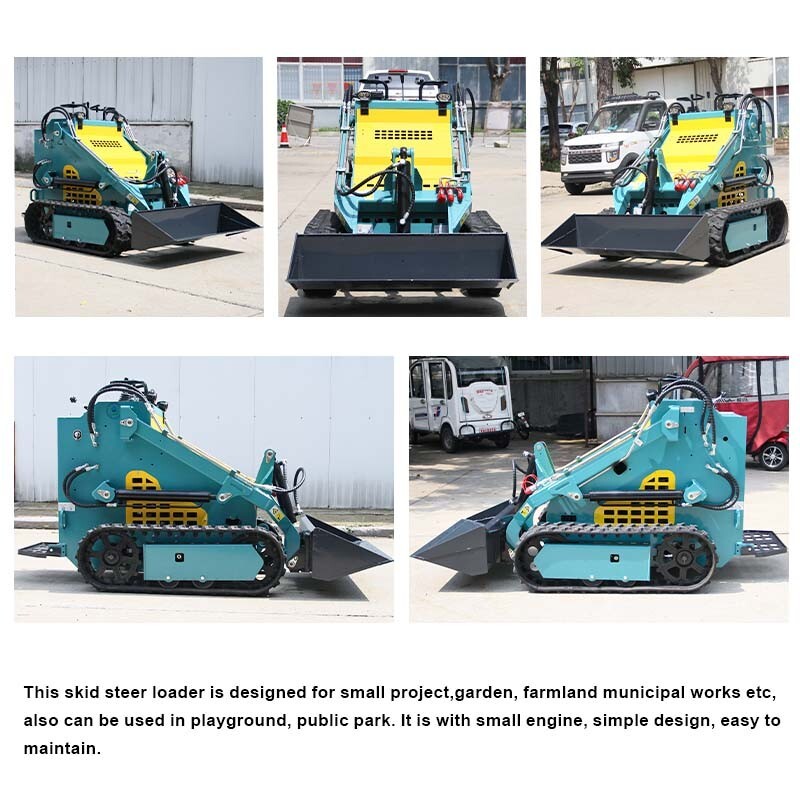 Mini Track Skid Steer 23HP Vertical Crawler Gasoline EPA Engine used ...